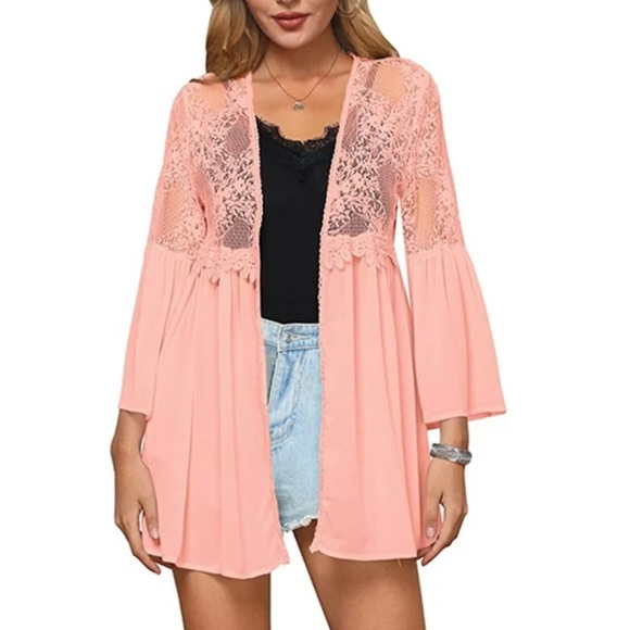 IN’VOLAND | Tops | Nwt Involand Peach Kimono Size 8w | Poshmark